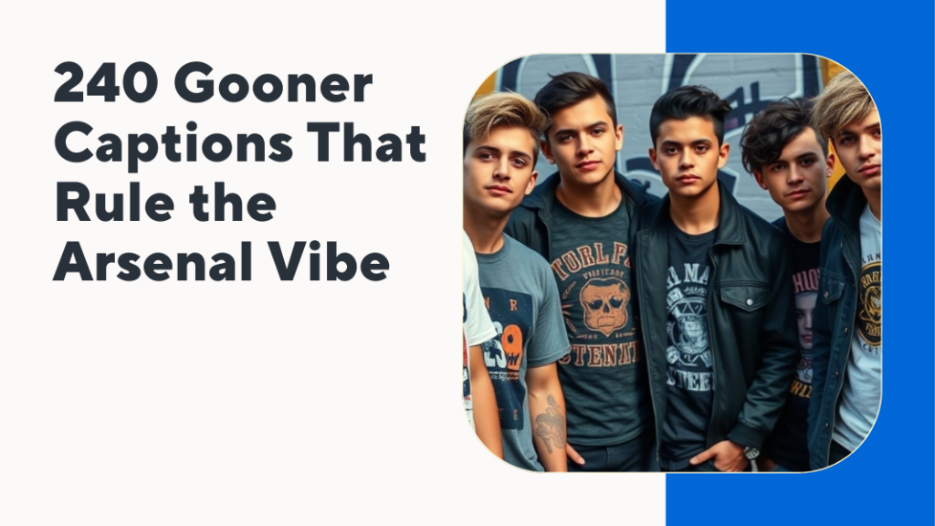 240 Gooner Captions That Rule the Arsenal Vibe